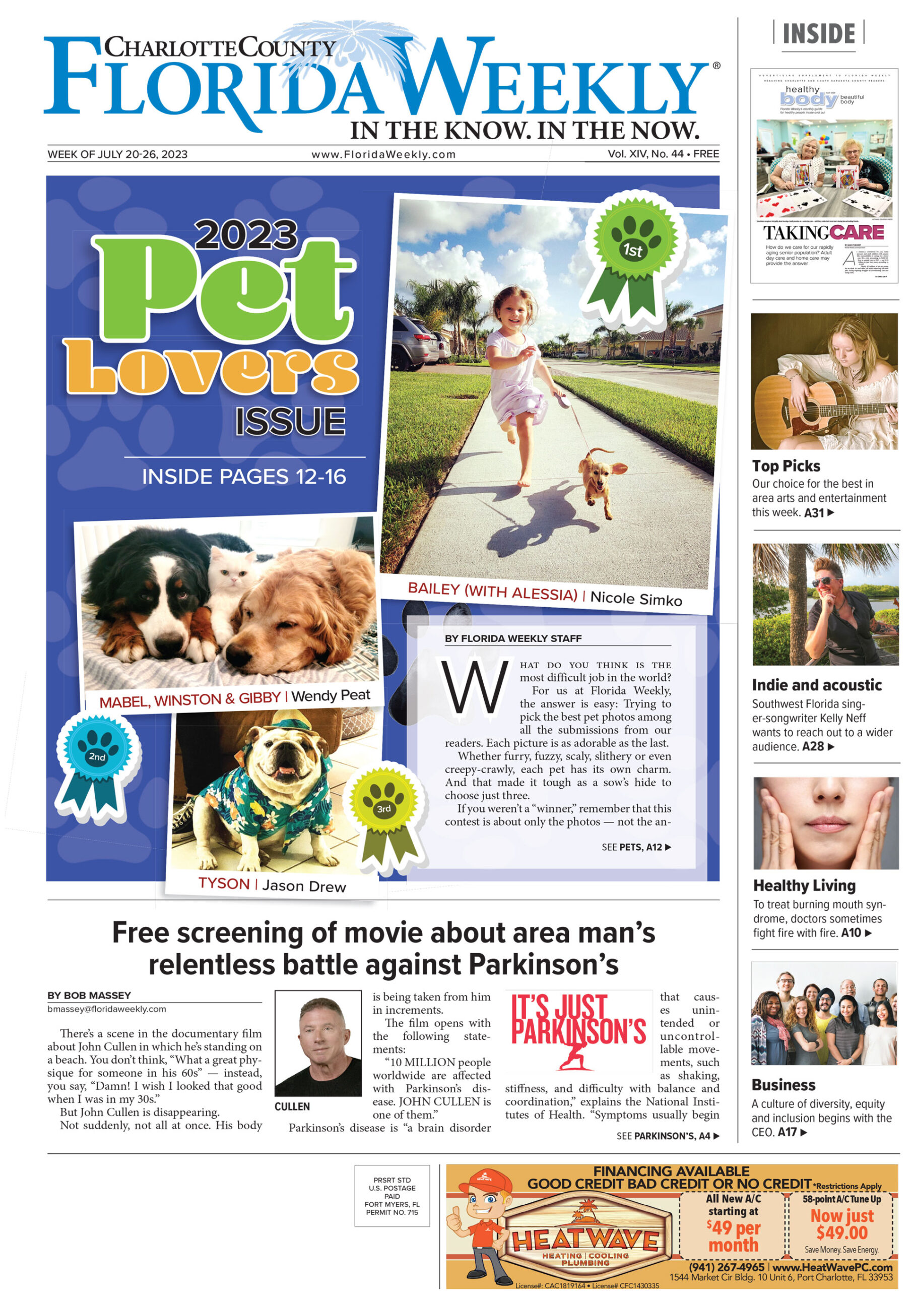 Florida Weekly – Its Just Parkinsons